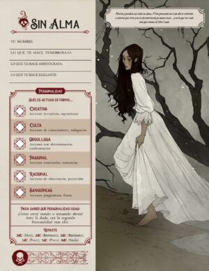 Hojas de personaje de Raven - Shadowlands Ediciones